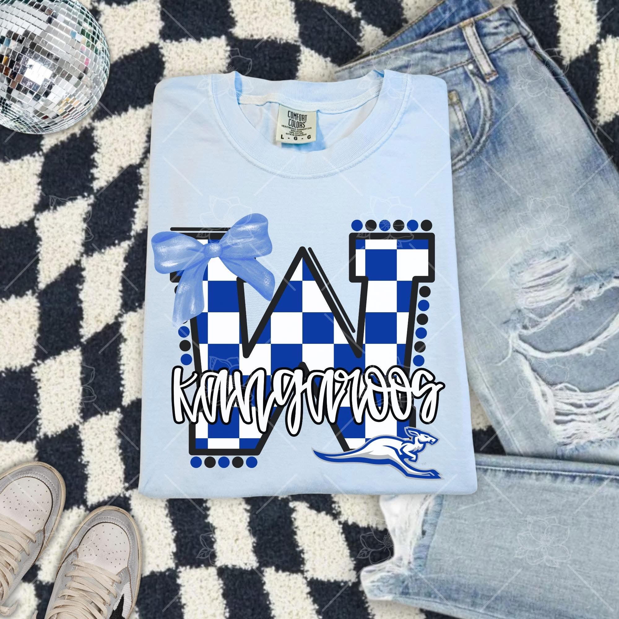 Custom Checkered Mascot- Multiple Sizes – Southern Magnolia Transfers